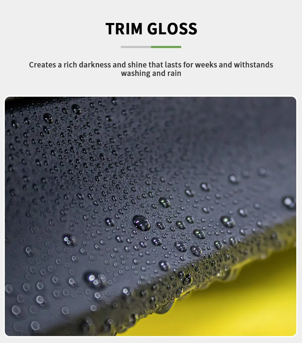 50ml Car Plastic Restorer Trim Renovator - Hydrophobic Liquid Polish ...