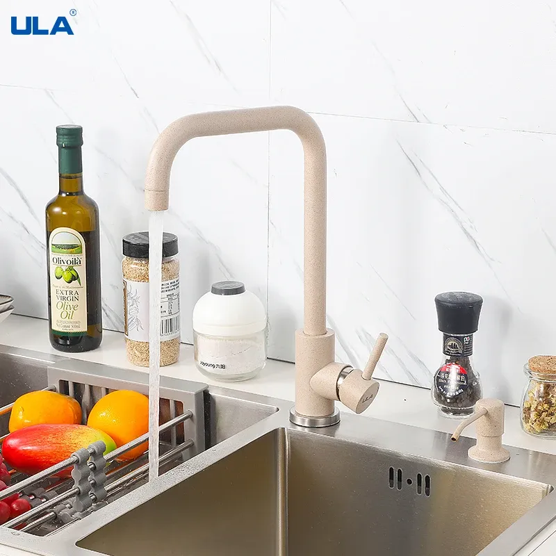 ULA Sand Kitchen Faucet: Flexible 360° Rotation Hot & Cold Mixer Tap ...