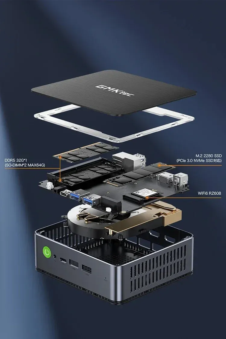 DHgate.com:GMKtec K2 Ryzen 7 Mini PC: DDR5 RAM, 512GB SSD, Win 11, WiFi ...