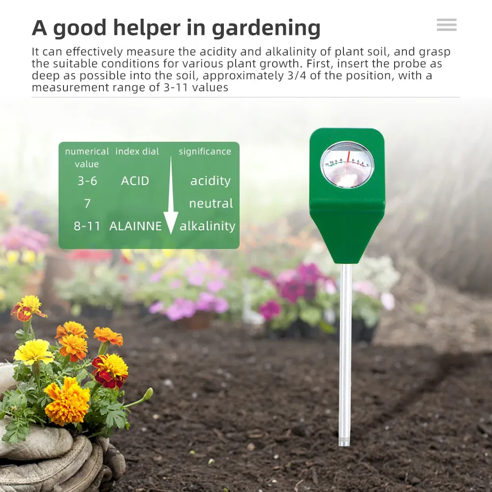 Mini Soil PH Meter: Alkaline Acid Indicator, Garden Plants Flowers ...