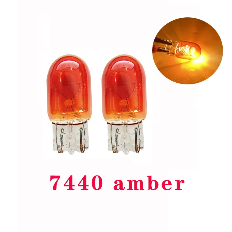 1/4/10X T20 7440 7443 W21W W21/5W Natural Yellow Auto Halogen Tail ...