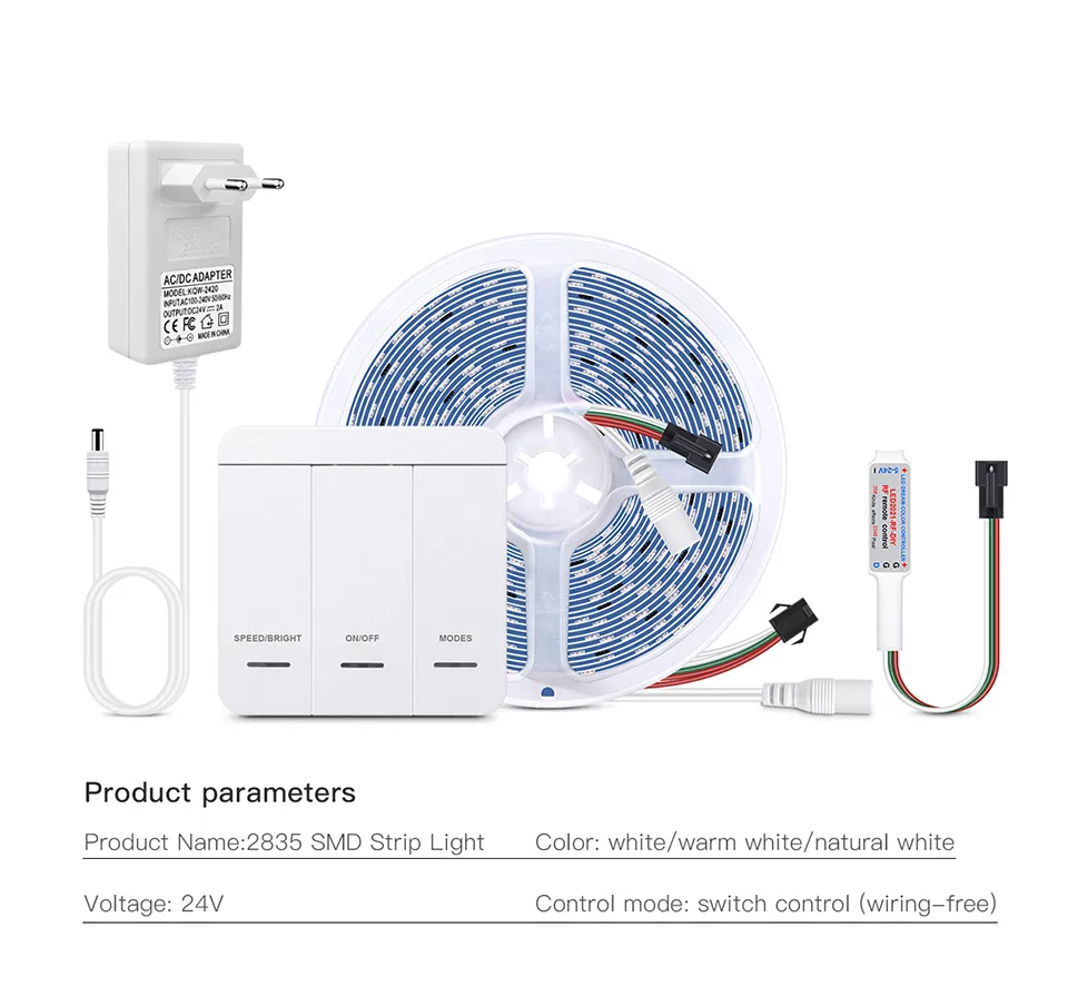 2024WS2811 LED Tape Light, Waterproof Running Water Fairy String Lights ...