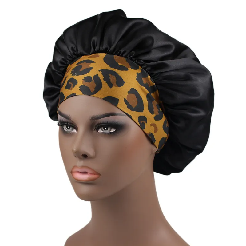 DHgate.com:2024 Silky Satin Double-Layer Bonnet Cap: Adjustable Night ...