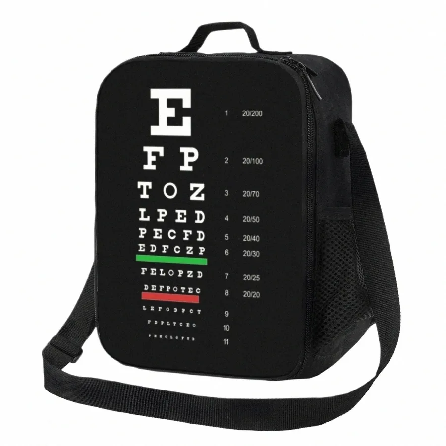 DHgate.com:Snellen Eye Chart Insulated Lunch Bag for Women, Optometrist ...