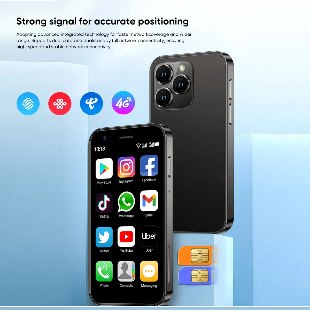 DHgate.com:SOYES XS16/XS15 Mini Android Smartphone with 3G/4G Network, 2GB RAM, 16GB ROM, 3-inch ...