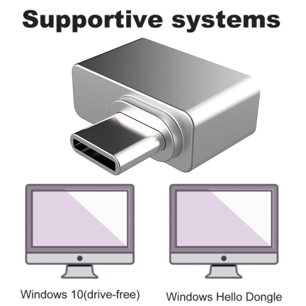 Type-C Biometric Fingerprint Scanner Mini USB Fingerprint Reader for ...
