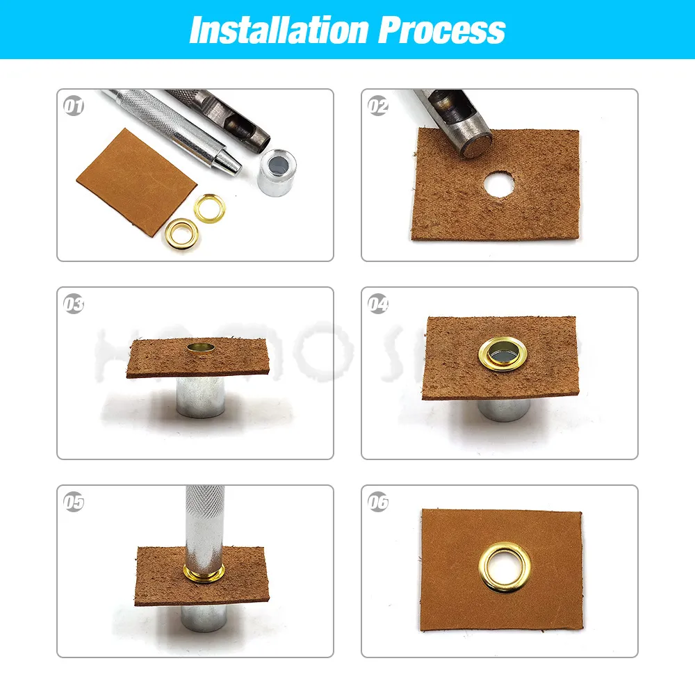 4/5/6/8/10/12mm Metal Eyelets Grommet Hole Rings with Washers for ...