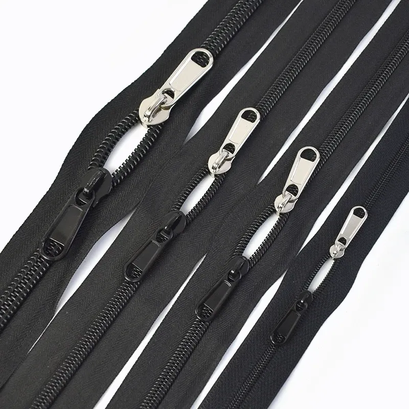 Universal Zipper Repair Kit Black Code Coil Zippers: #3, #5, #8, #10 ...
