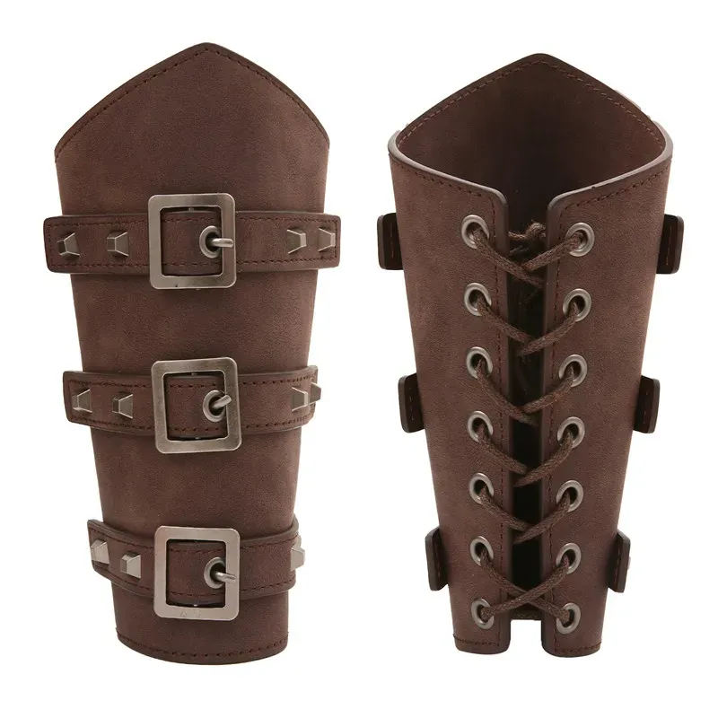 DHgate.com:Steampunk Faux Leather Arm Bracers with Lace-up, 1Pc Vintage ...