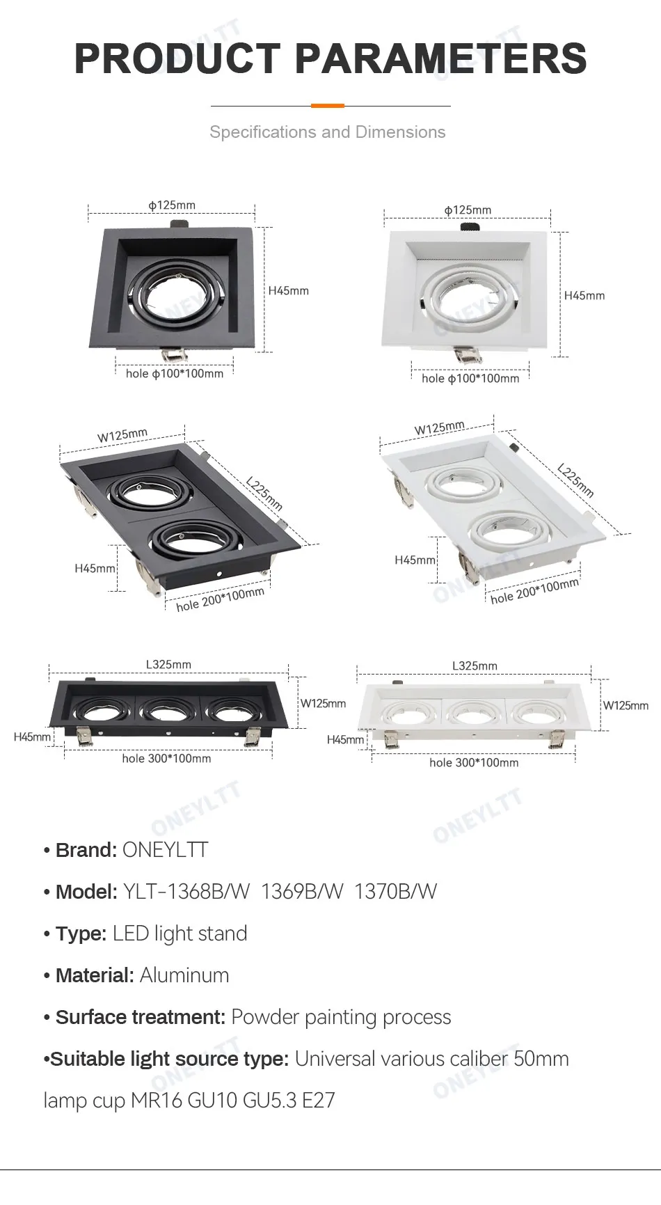 Double Heads Recessed LED Spotlights GU10 MR16... From Ddmylucky, $33. ...