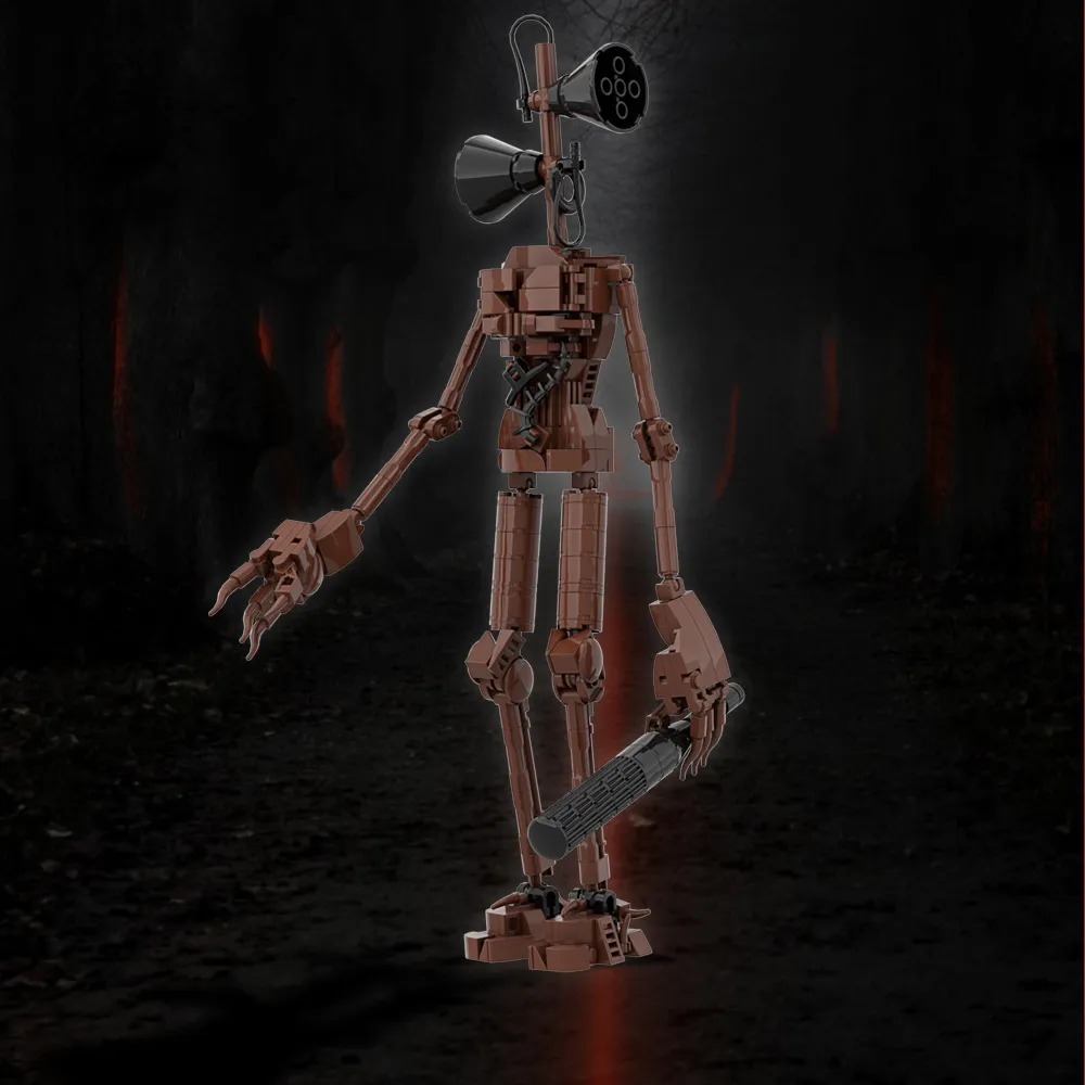 MOC Horror Game Scene Siren Head Classic Monster Building Block ...