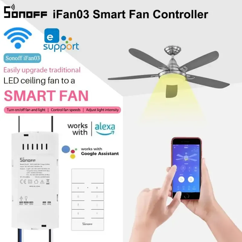 Wi Fi Ceiling Fan And Light Controller Smart Switch For Remote Control ...