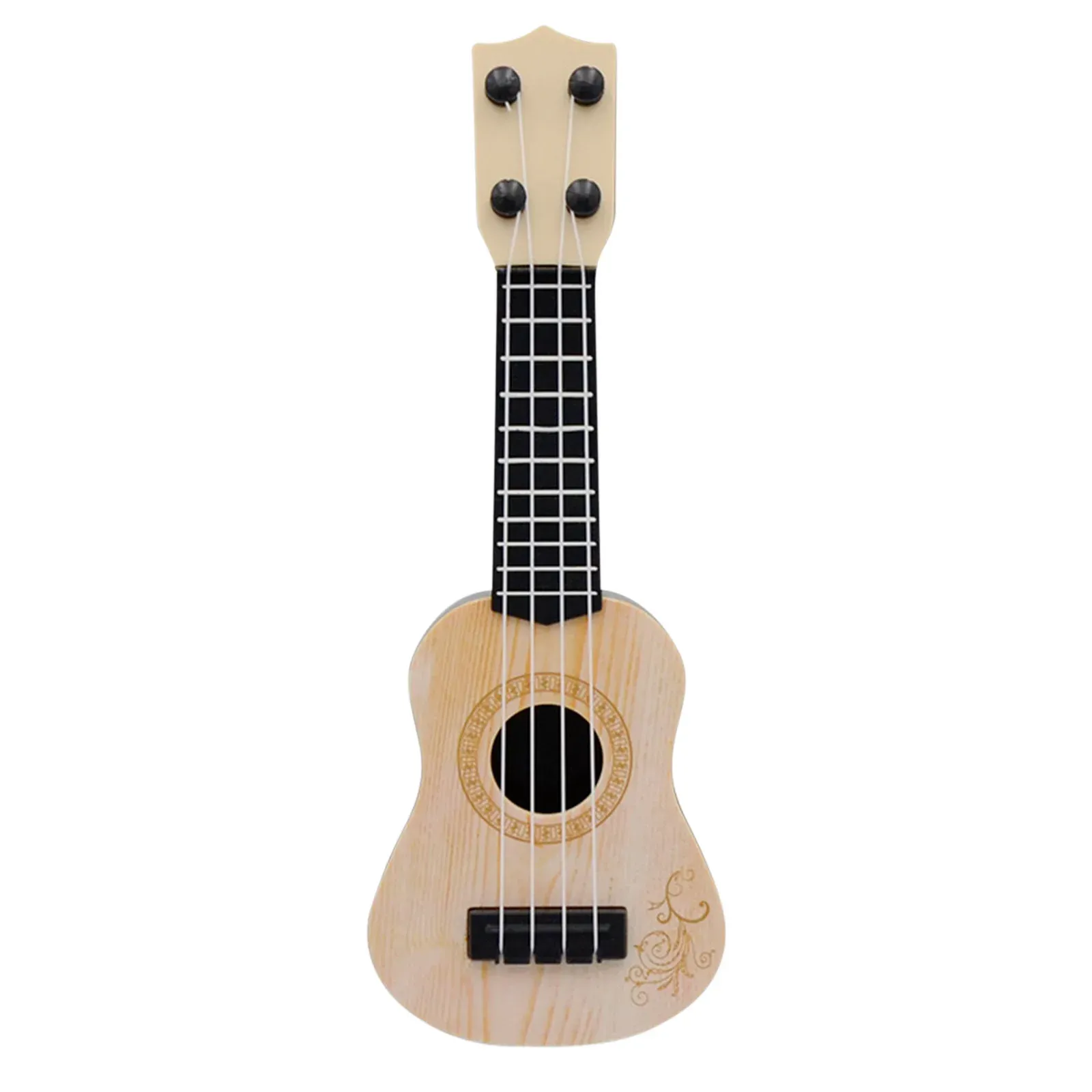 Adjustable Mini Ukulele Bamboo Toy For Kids Lightweight Musical ...