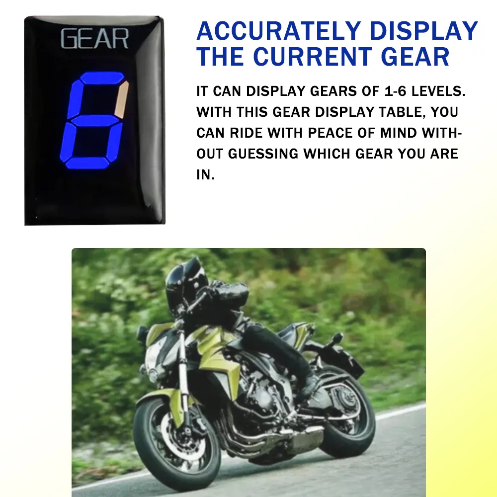 Motorcycle 1-6 Speed Gear Display Indicator for Honda CB250F CB1300S ...