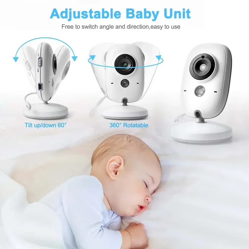 DHgate.com:5" LCD HD Baby Monitor with Crying Detection, Temperature ...