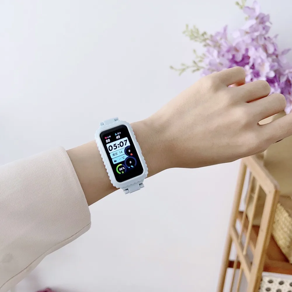 Stylish TPU Silicone Colorful Replacement Wristband Bracelet Strap for Huawei Band 9 7 8 6 ...