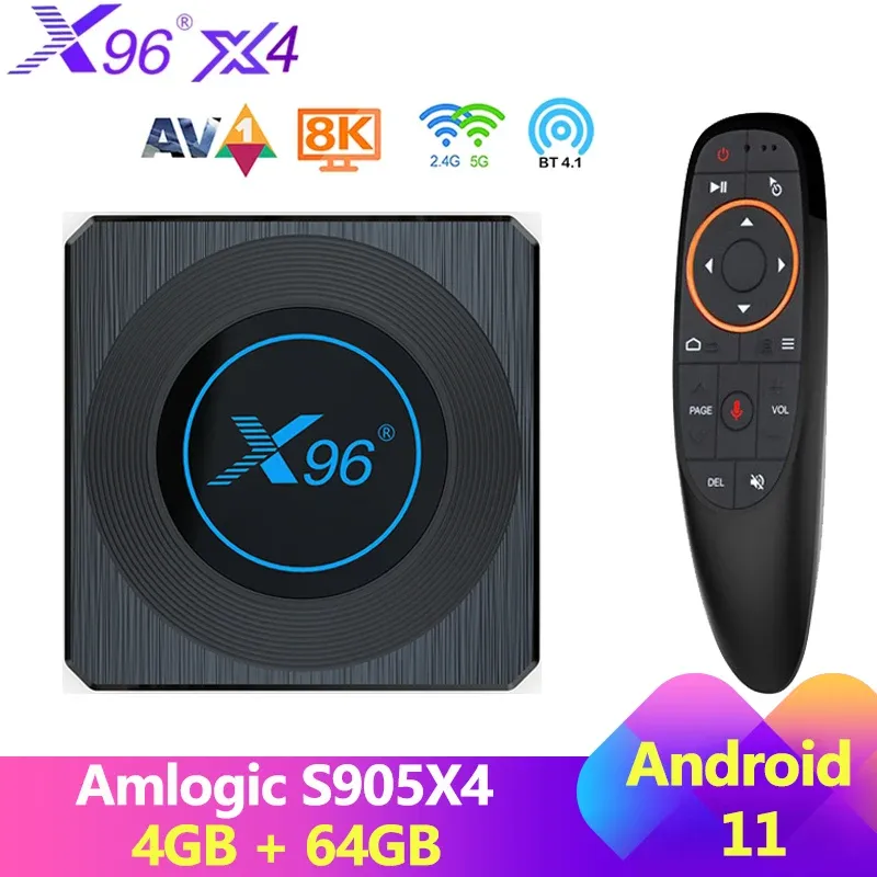 DHgate.com:4K RGB Light Android 11 TV Box, X96X4 Amlogic S905X4 Smart TV Box, Dual Wifi AV1 ...