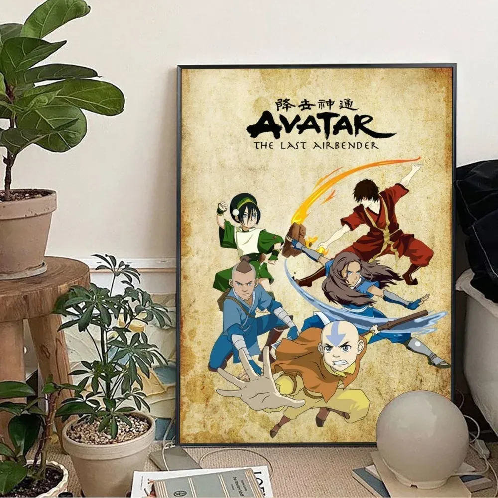 Avatar The Last Airbender Kraft Club Bar Poster Vintage Chinoiserie ...