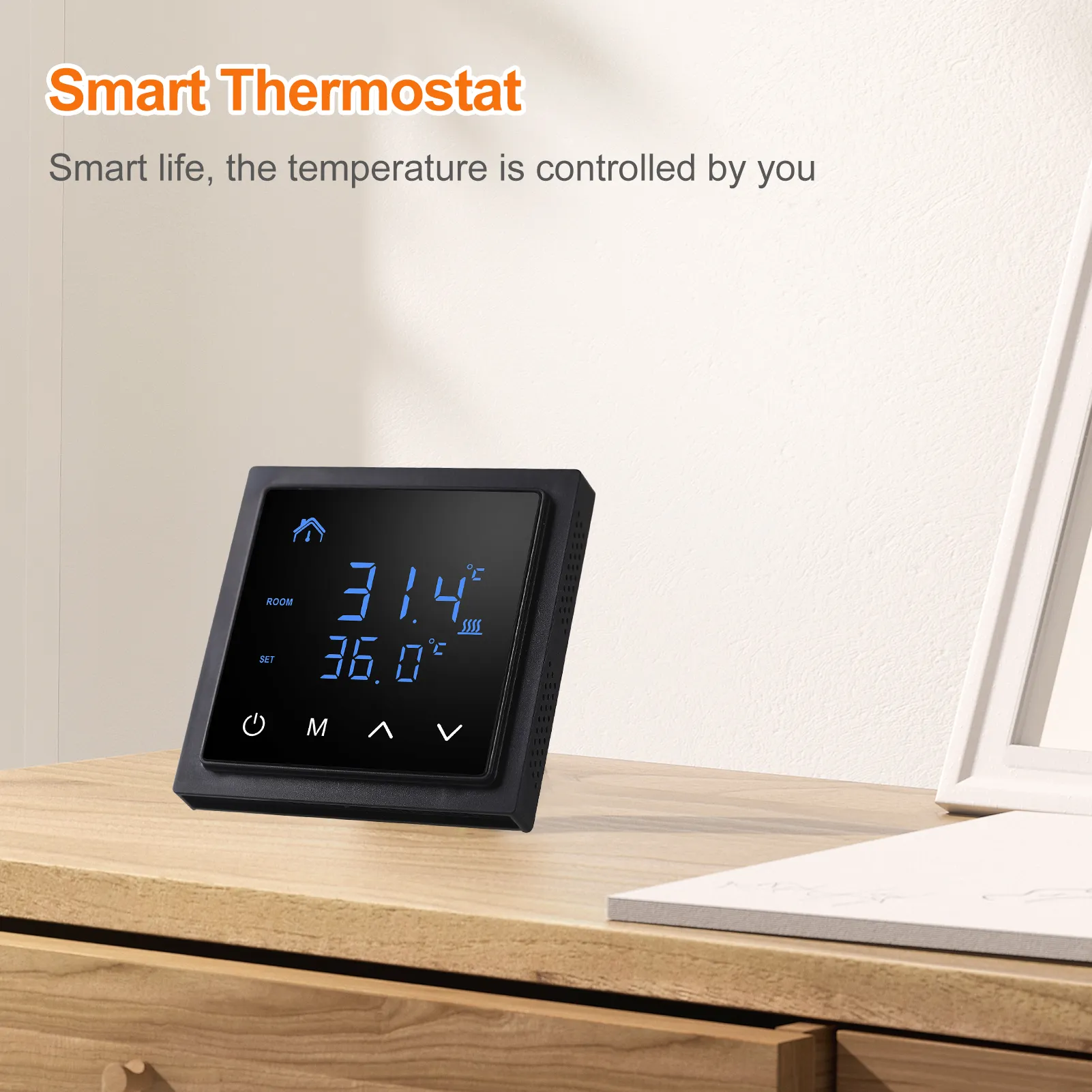 MH-1828 Smart Thermostat 16A Floor Heating Temperature Controller with ...