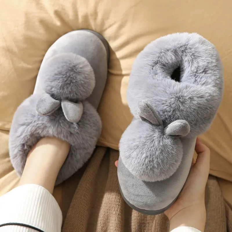 Fluffy Comfort Slippers: Women's Warm Plush House Shoes with Furry ...
