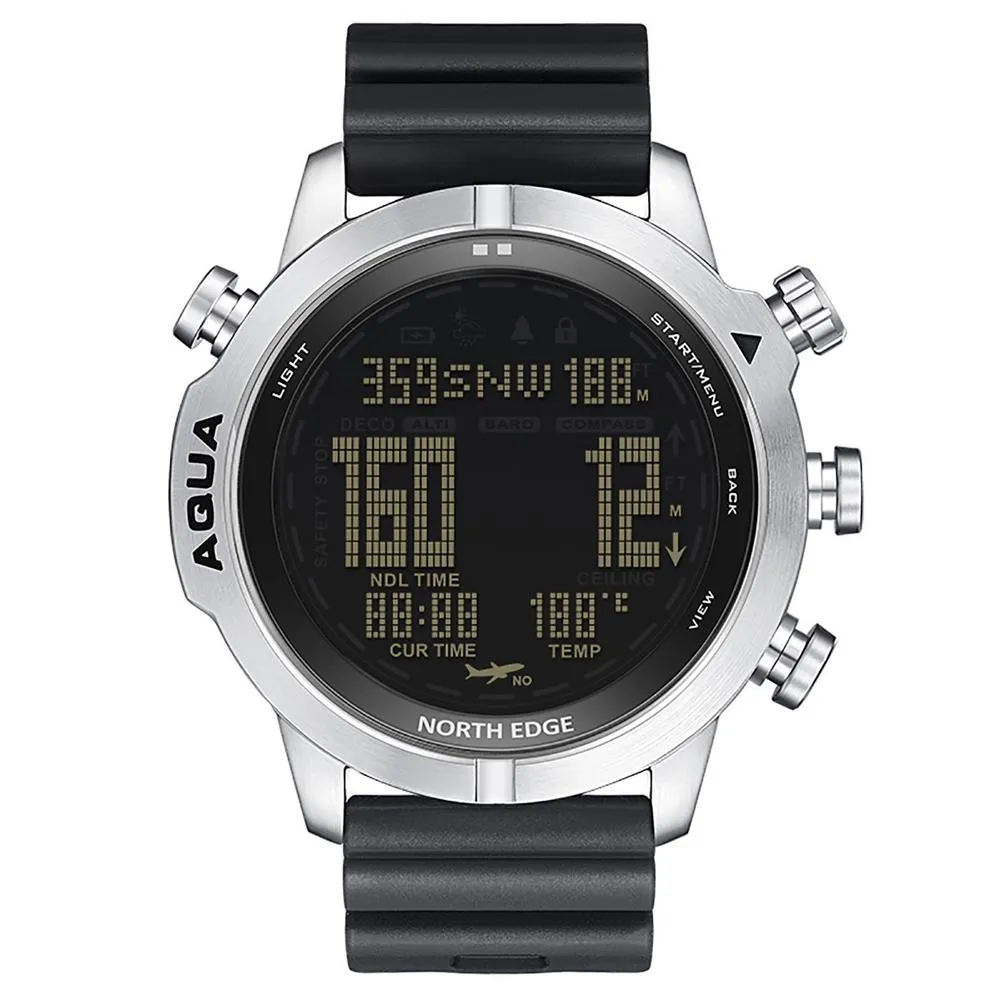 Men's Dive Computer Watch, Waterproof 100M, Smart Digital Free/Scuba ...