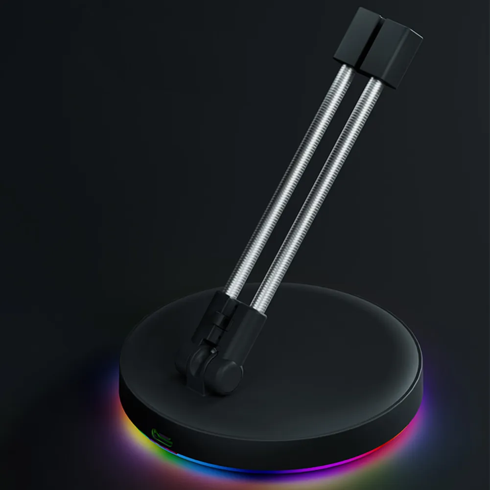 RGB Mouse Bungee Cable Holder Anti Slip Feet Gaming Mouse Cable ...