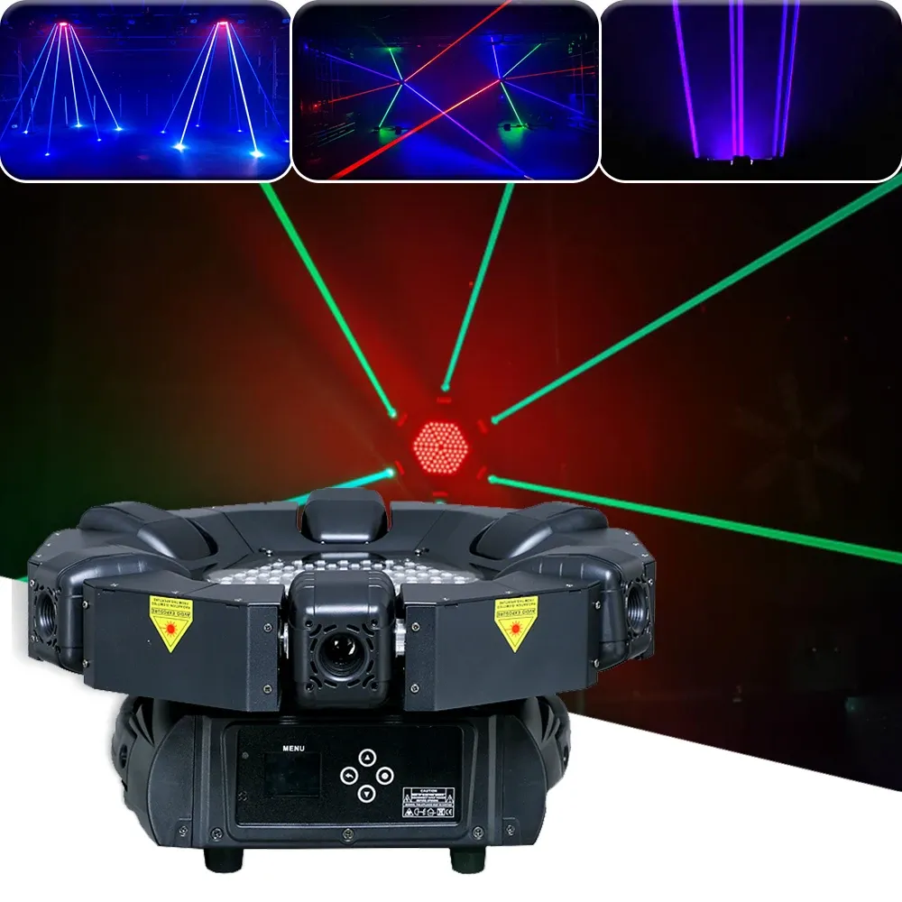 DHgate.com:6-Head RGB Floral Smart Moving Head Laser Projector ...