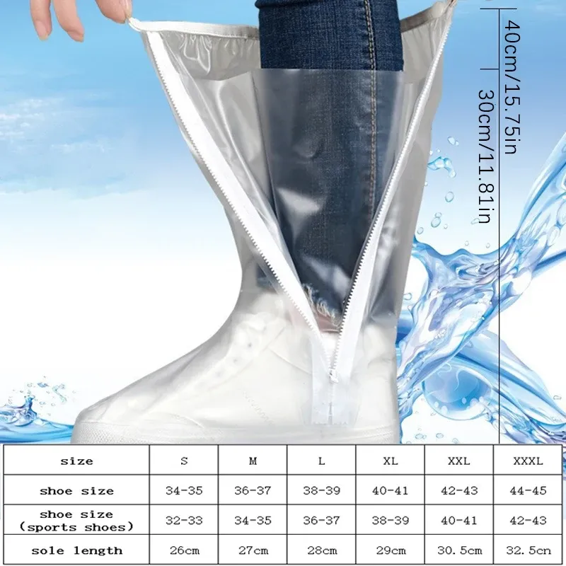 Waterproof High Tube Shoe Covers Thick Bottom... From Ddmylucky, $31.95 ...