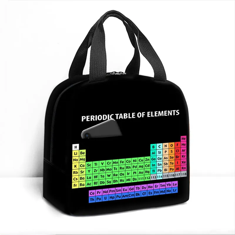 Periodic Table Of Elements Insulated Lunch Bag Scientific Physical ...