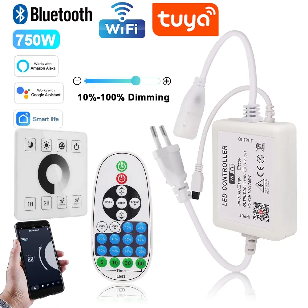 Tuya Smart Light Bulb LED Dimmer Wall Touch Remote Bluetooth Wifi ...