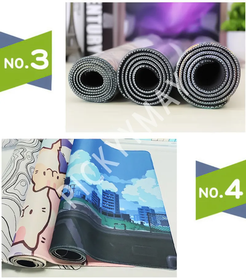 Large Pink Gaming Mousepad 35.4 × 15.7 in Non-slip Surface Desk Mat ...