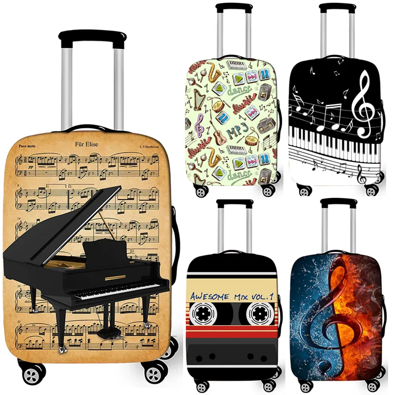 Fur Elise Piano Sheet Elastic Travel Funny Suitcase Cover For Music ...