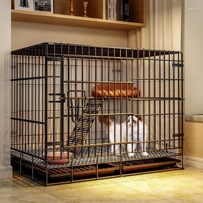Luxury Double Layer Litter Cat Cage Modern, Simple, And Super Large ...