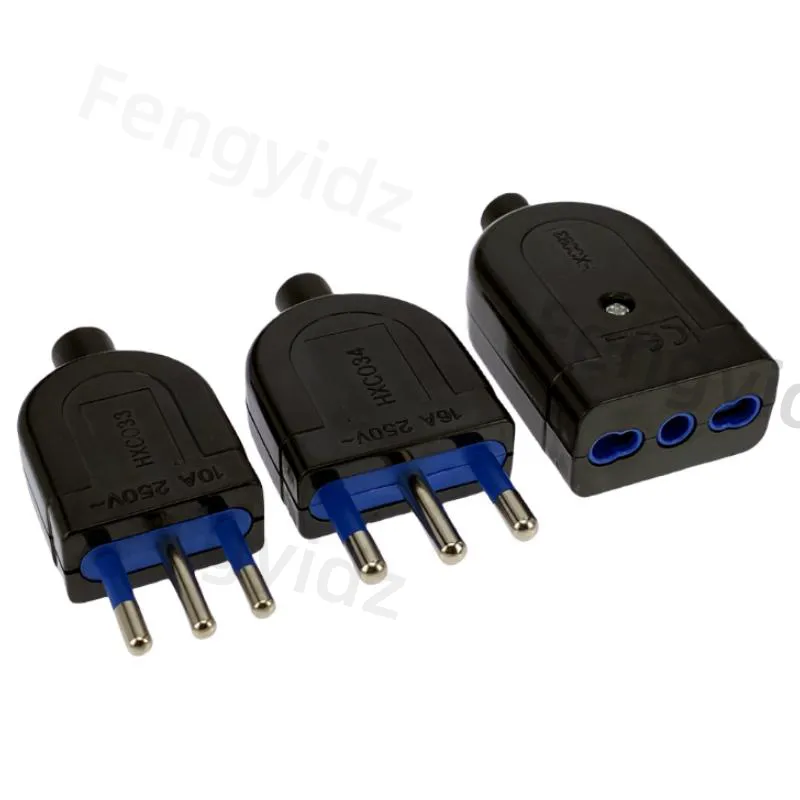 Upgraded Italian Tripolar Convert Socket - Male & Female Plug Power ...
