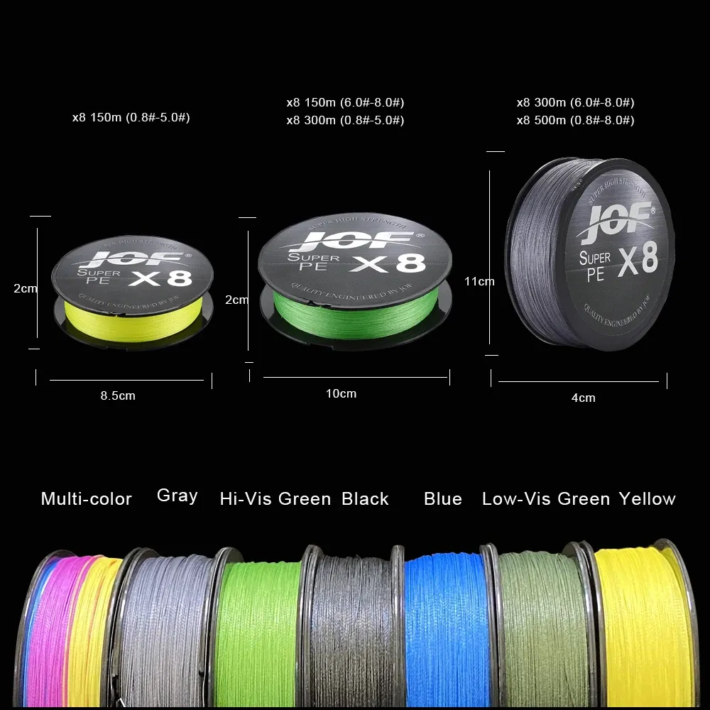 DHgate.com:8 Strands JOF Braided Multifilament PE Saltwater Fishing ...