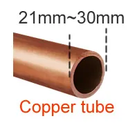 T2 copper tube OD 0.55 in 14 mm outer diameter with inner diameters 0. ...