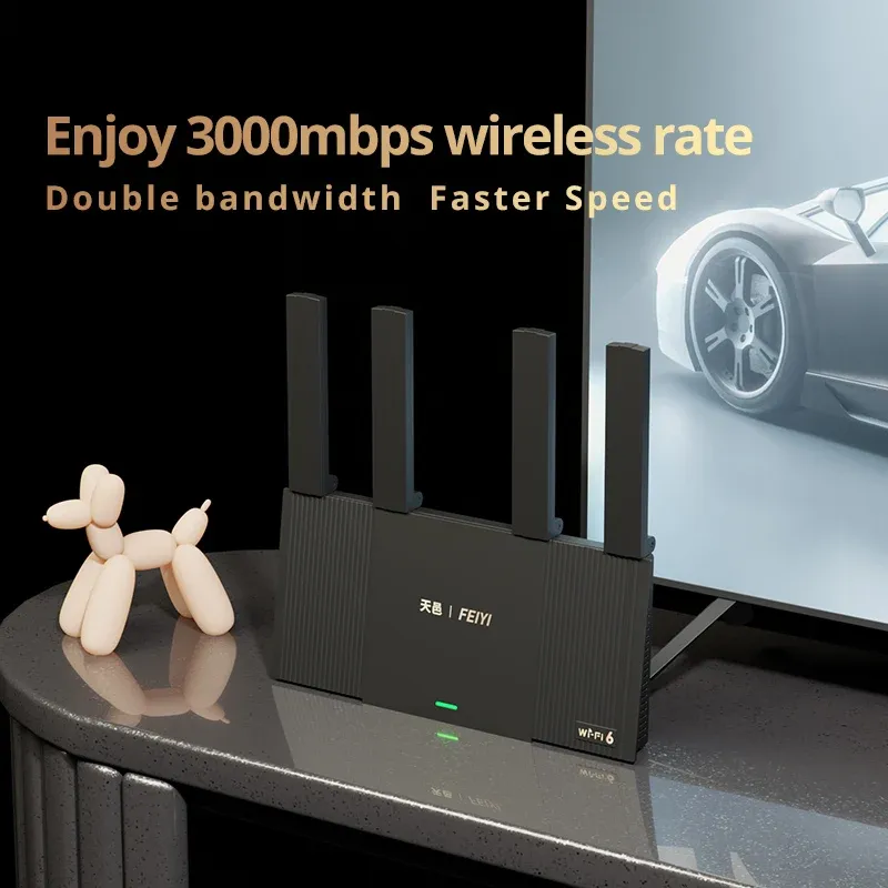 FEIYI AX3000 WiFi 6 Router Dual Band 2.4/5GHz Gigabit Ethernet Mesh ...