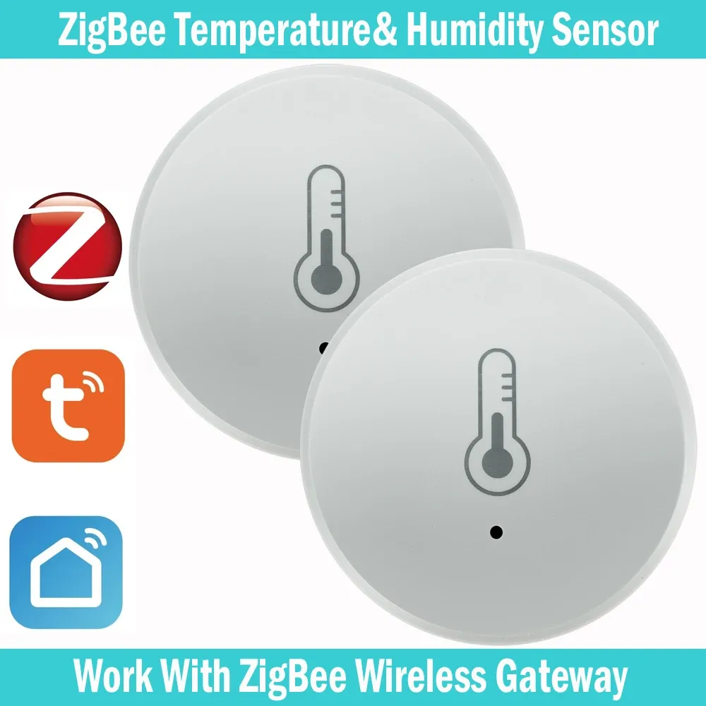 2024Tuya Zigbee Smart Indoor Hygrometer & Thermometer, Temperature ...