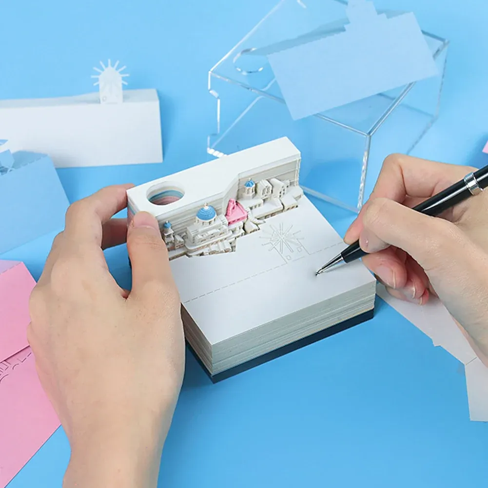 Wholesale 2024 Time Piece Calendar With Light DIY Memo Pad Paper 3D ...