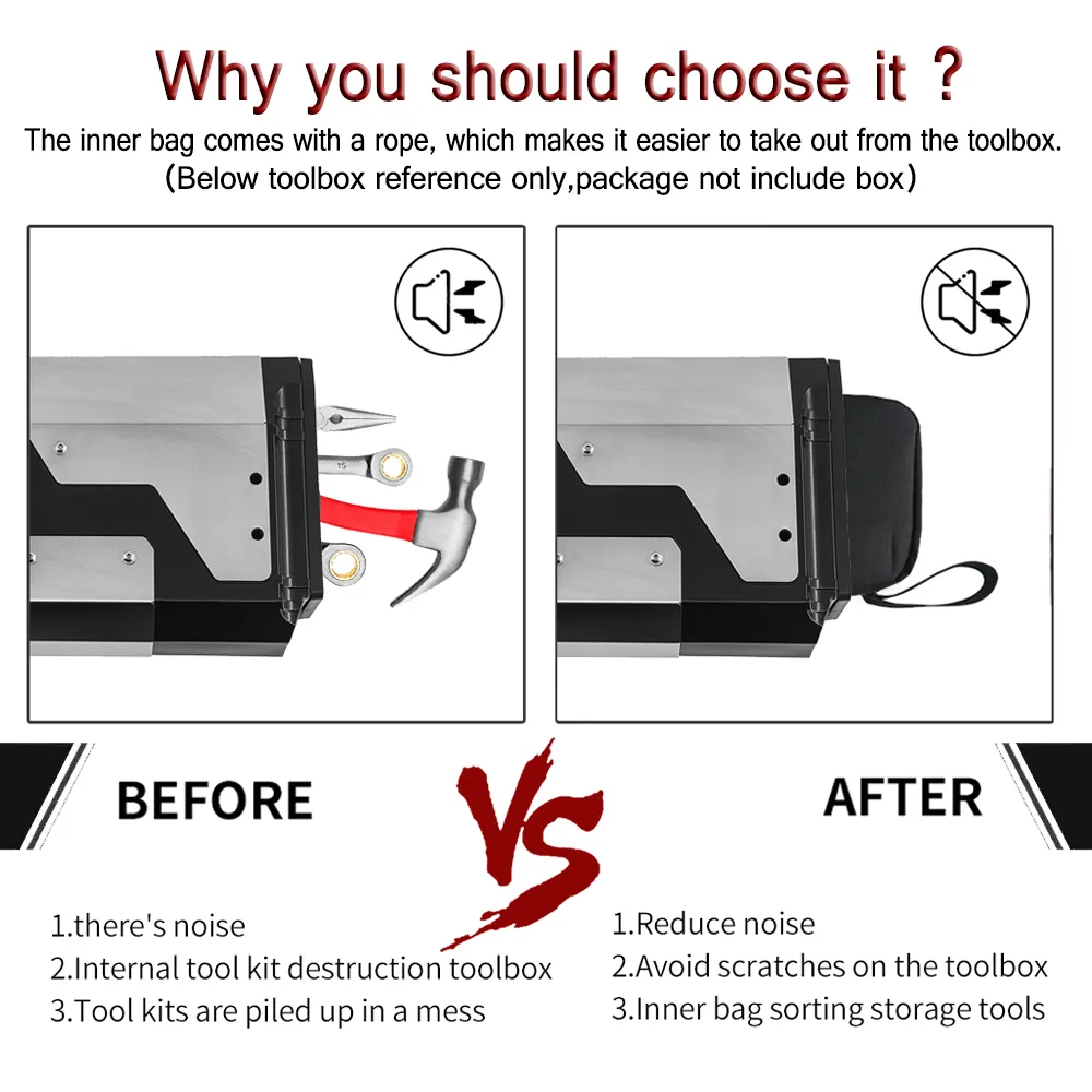 Waterproof Inner Storage Bag for Motorcycle Tool Box Placement - Fits ...