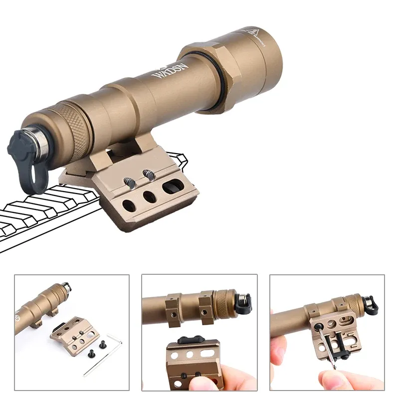 DHgate.com:2024WADSN Metal Offset Flashlight Mount for M300 M600 ...