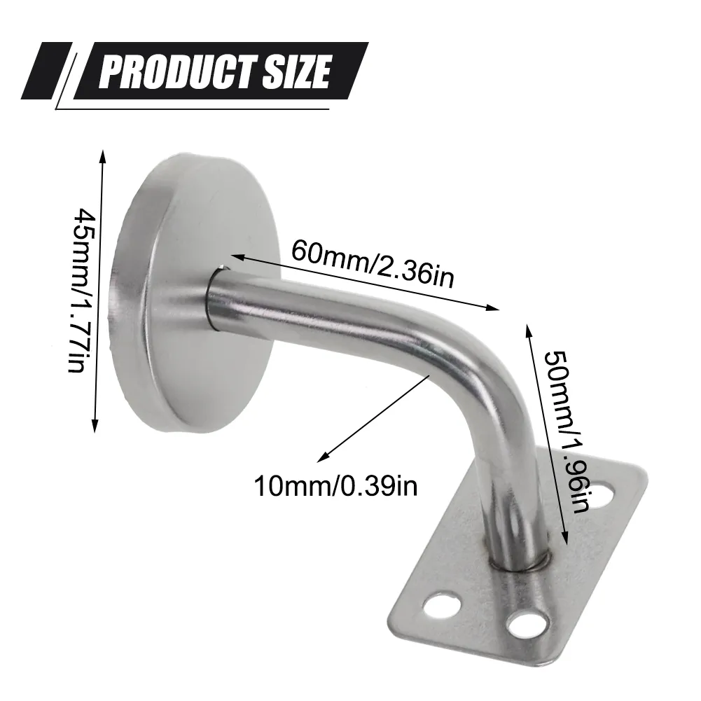 Handrail Bracket Wall Brackets Stair Wall Mounted Brackets Support Hand ...