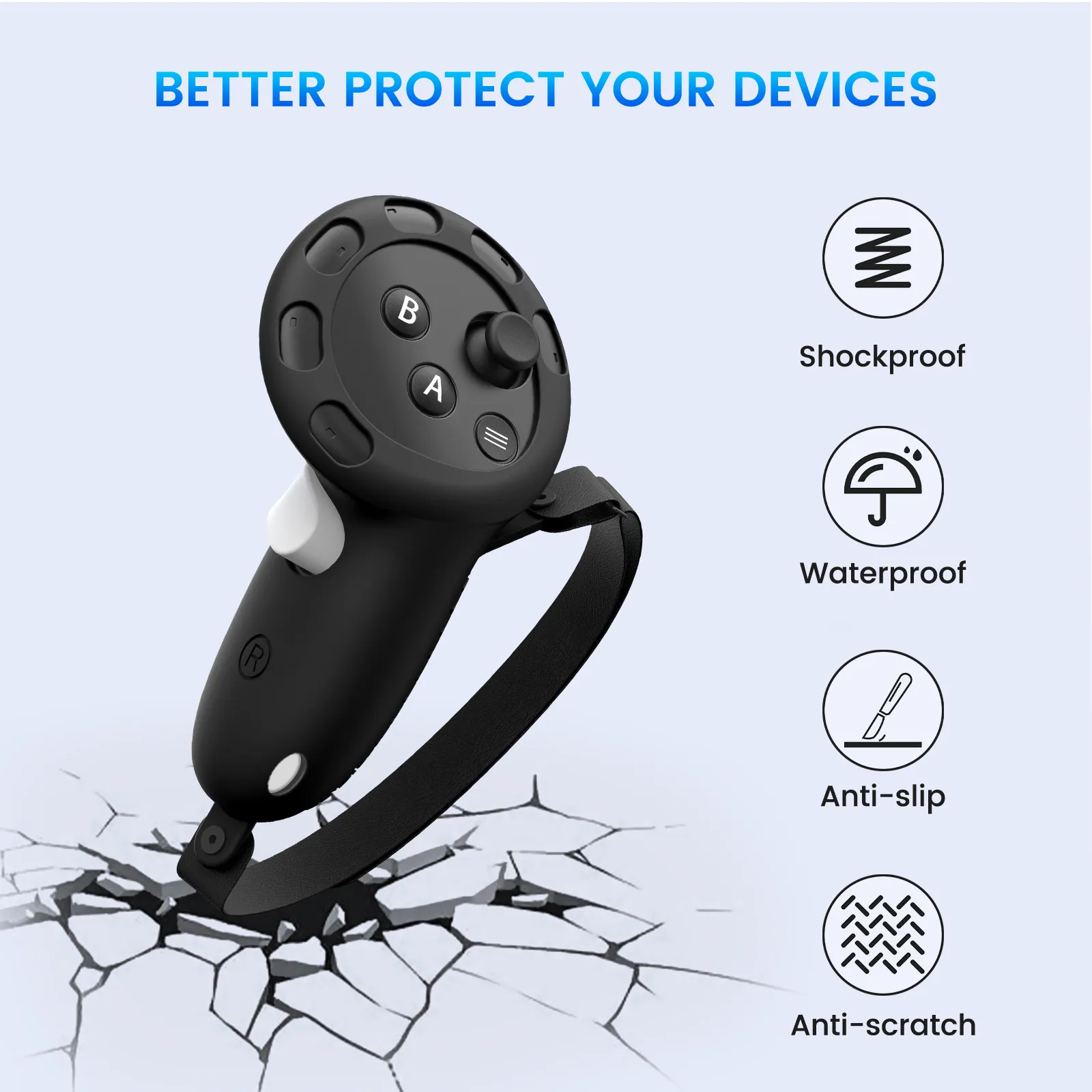 Quest 3 VR Touch Controller Grips: Enhanced Gaming with Silicone Covers ...