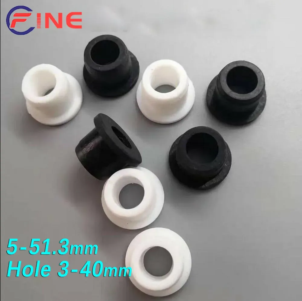 Round Hollow Silicone Rubber Grommets And Plugs, Hole Plug Wire Cable ...