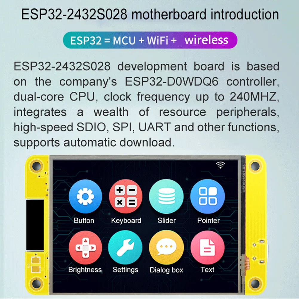 ESP32 Arduino LVGL WIFI Bluetooth Development Board 2.8 240*320 Smart Display Screen 2.8inch LCD ...