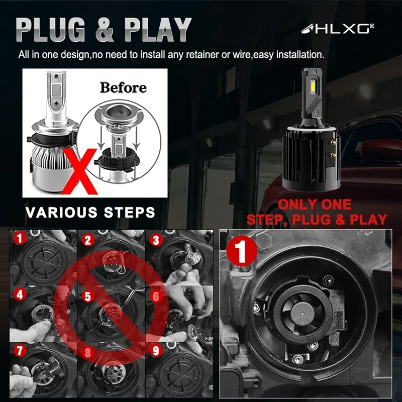 DHgate.com:High-Intensity H7 Canbus LED Headlight Bulbs for Volkswagen ...