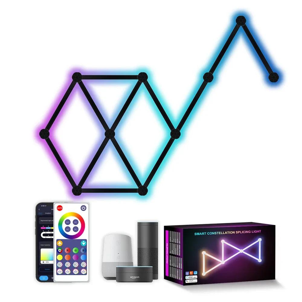 Smart RGB LED Wall Lamp With WIFI, Music Rhythm, And APP Control For ...