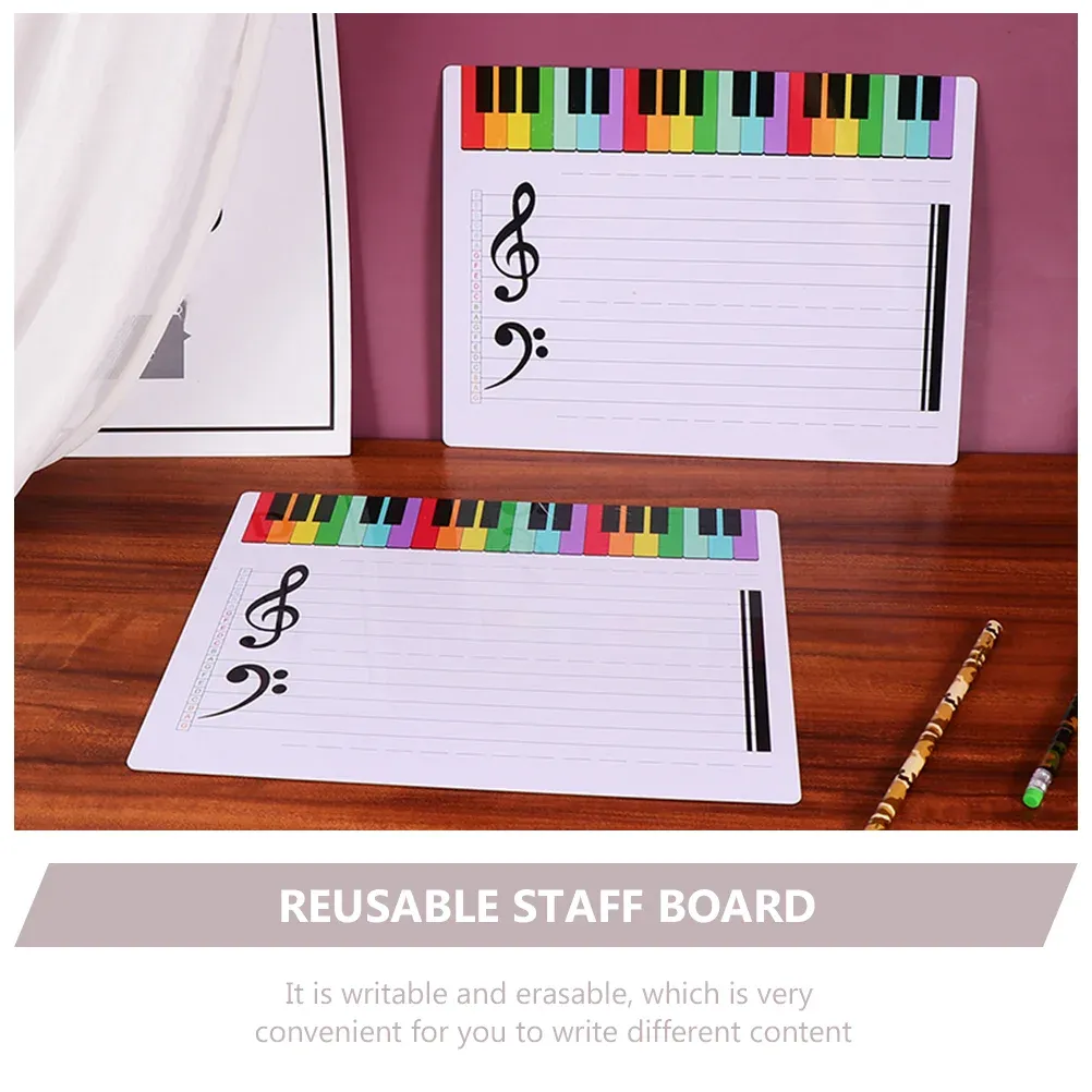 DHgate.com:Portable Stave Keyboard Piano Cards: Writable Whiteboard ...