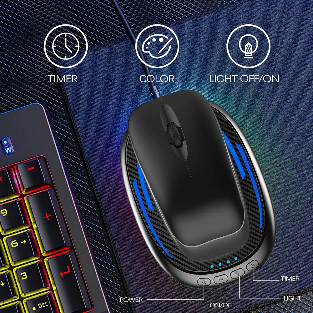 Mouse Pads For Computers - Undetectable Mouse Mover Jiggler with RGB ...