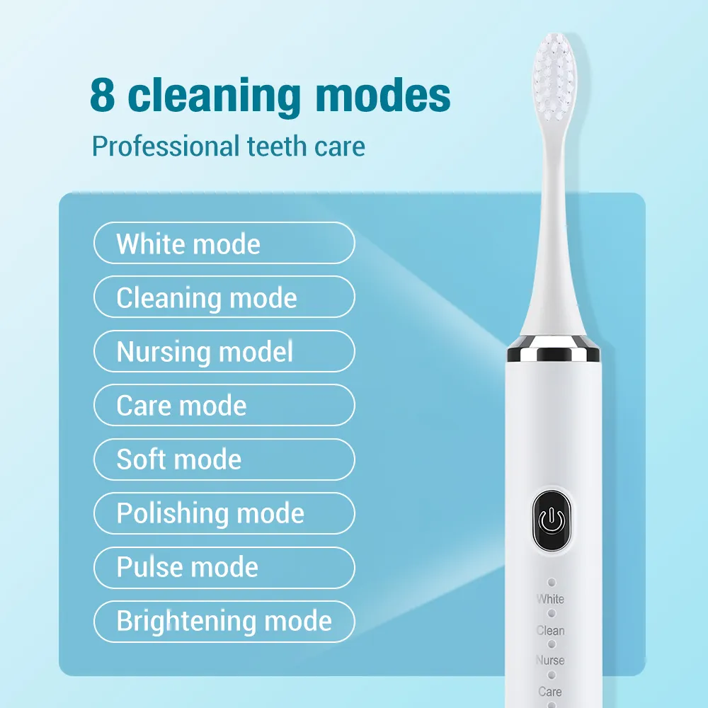 DHgate.com:8-Mode Sonic Automatic Toothbrush, USB Rechargeable Electric ...